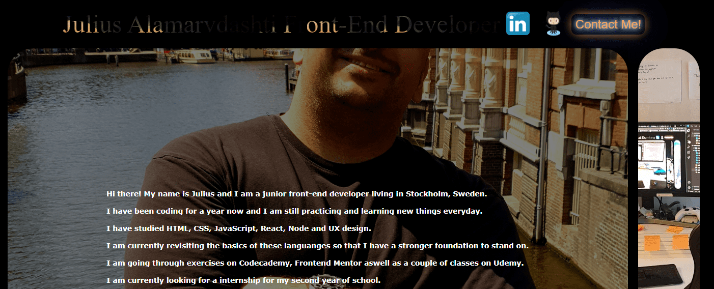 Julius Alamarvdashti | Full Stack Developer Student